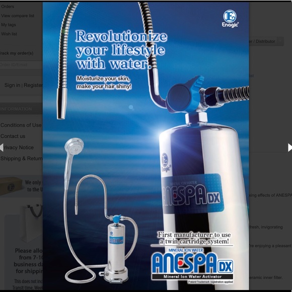 Enagic | Bath | Enagic Anespa Dx Ion Mineral Spa Showerheadfilter ...